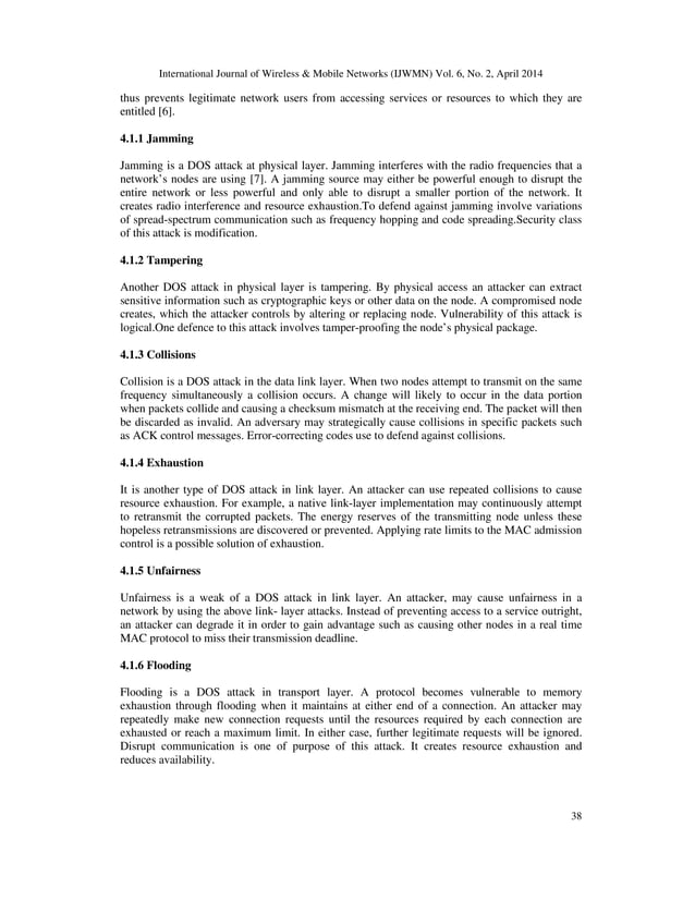 Analysis of security threats in wireless sensor network | PDF