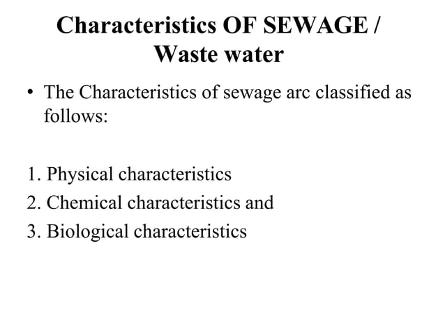 Analysis of sewage.pptx | Science