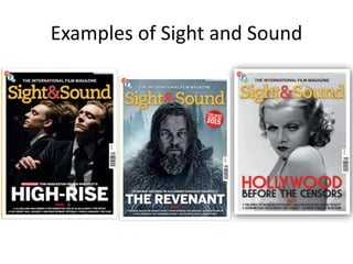 Analysis of Sight and Sound Magazines | PPTX