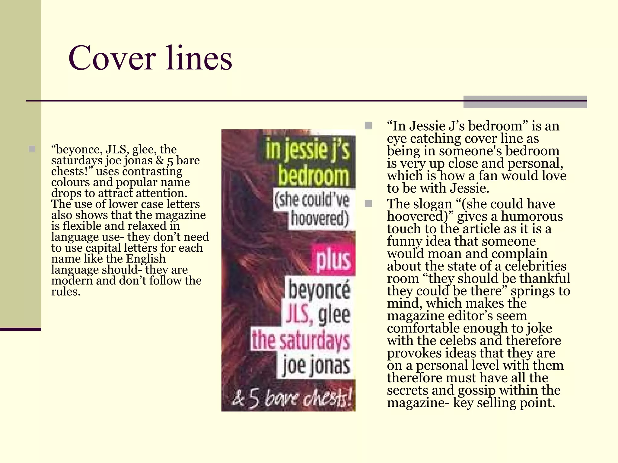 Analysis of similar style magazine cover | PPT | Adult Contemporary ...