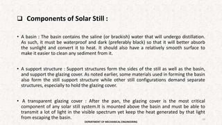 Analysis of solar still system | PPT