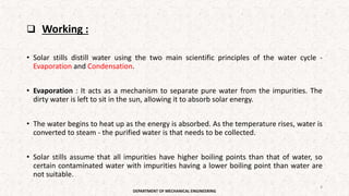 Analysis of solar still system | PPT