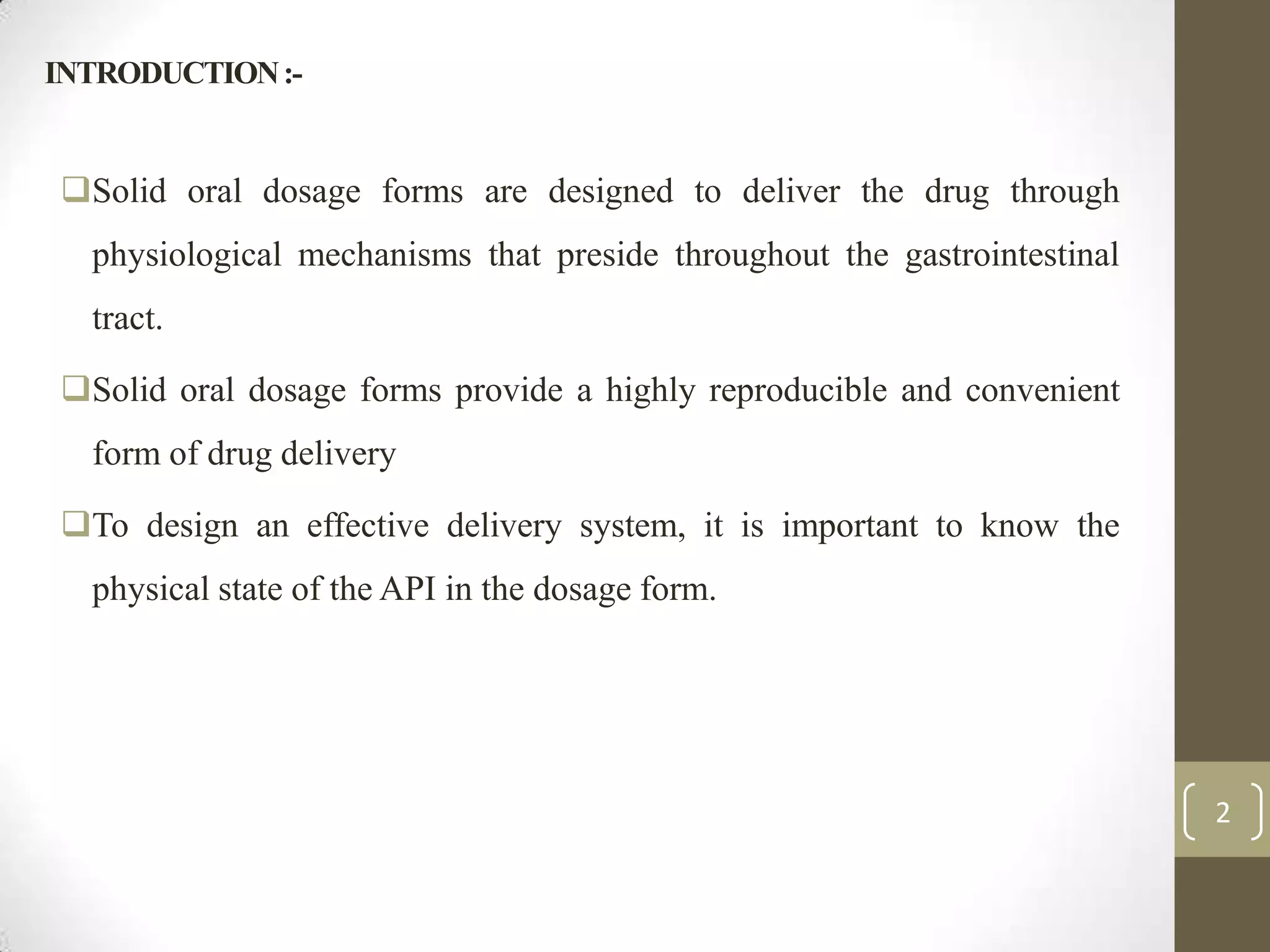 Analysis of solid oral dosage forms 112070804010 | PPTX
