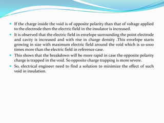 Analysis of space charge controlled electric field 1 | PPTX