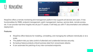Analysis of specific ITSM tools.pptx