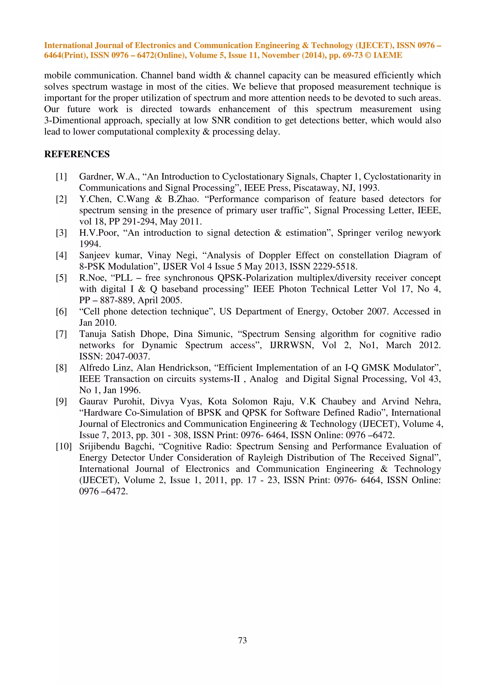 Analysis Of Spectrum Based Approach For Detection Of Mobile Signals Pdf