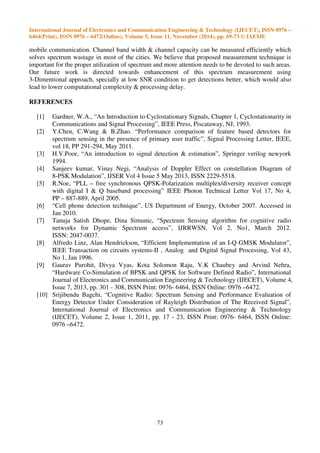 Analysis of spectrum based approach for detection of mobile signals | PDF