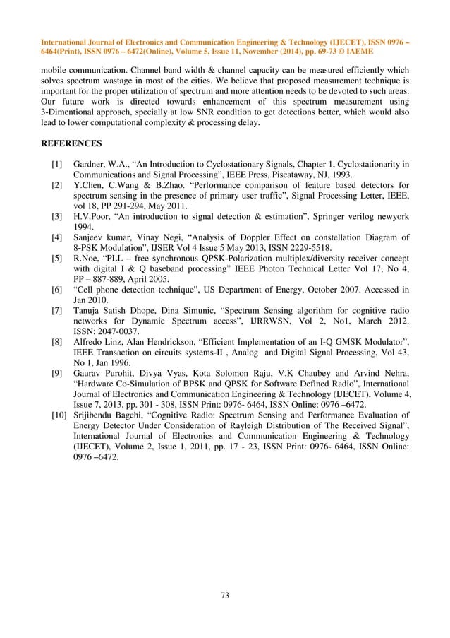 Analysis of spectrum based approach for detection of mobile signals | PDF