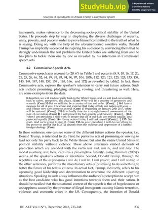 ANALYSIS OF SPEECH ACTS IN DONALD TRUMP S ACCEPTANCE SPEECH. | PDF