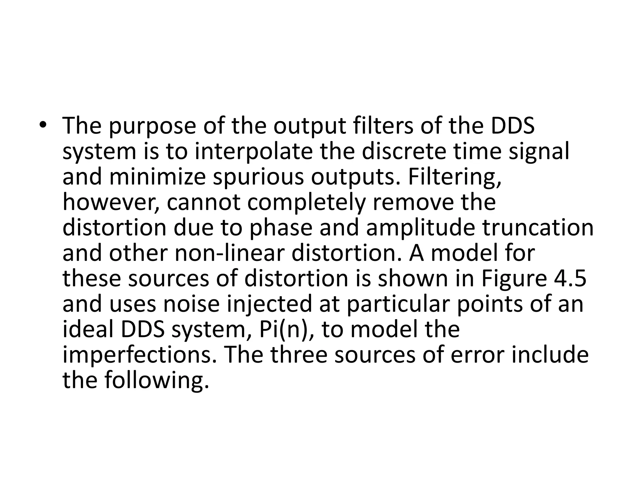 Analysis o fspurious signals notes for sdr | PPT