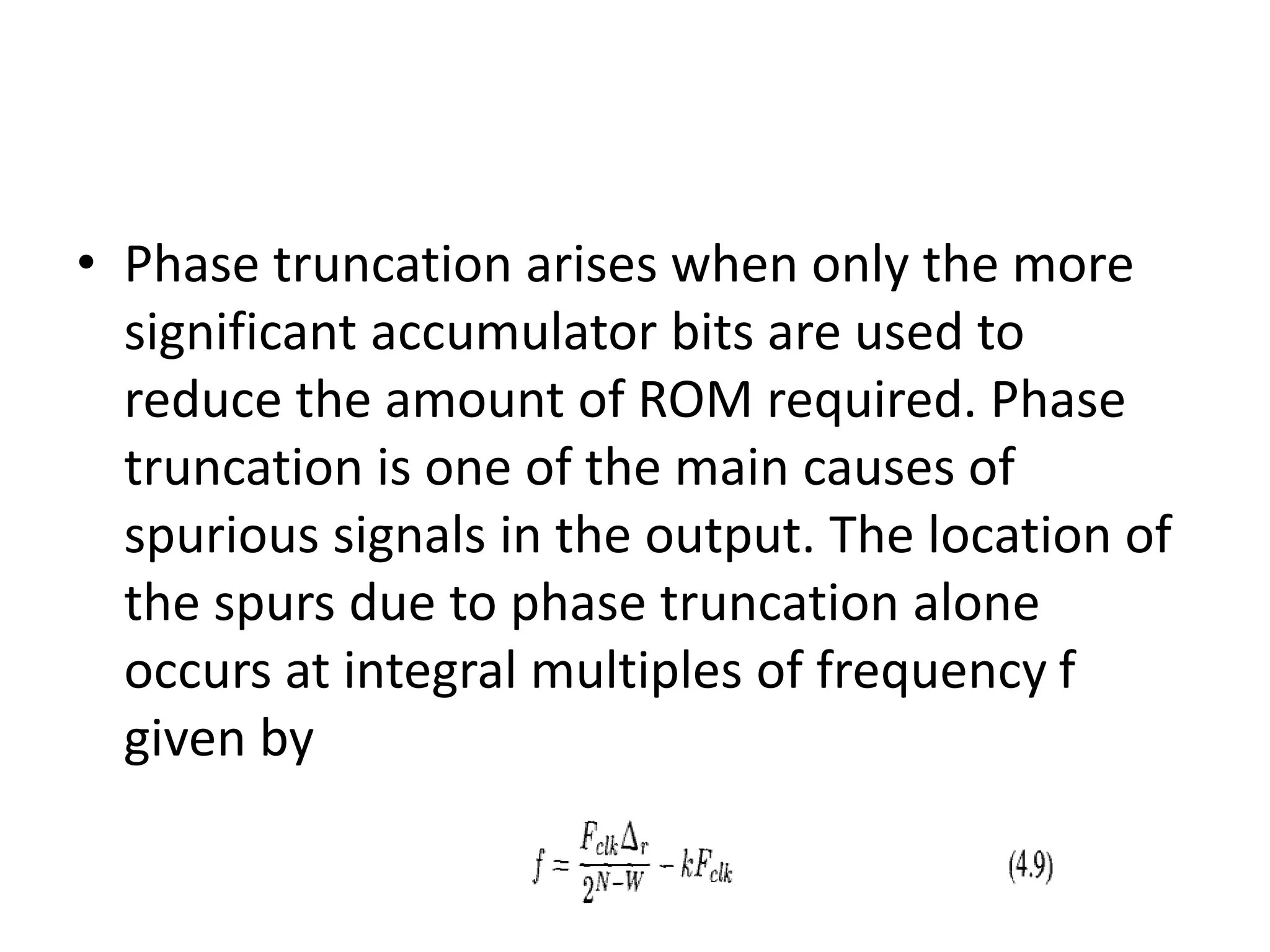 Analysis o fspurious signals notes for sdr | PPT
