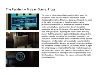 Analysis of stalker horror films The Resident/The Gift | PPT