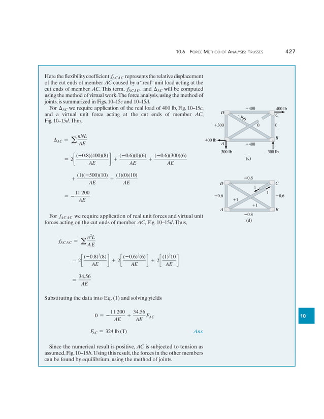 Analysis of statically indeterminate structures by force method | PDF | Civil Engineering ...