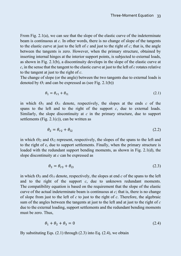 Analysis of statically indeterminate structures | PDF