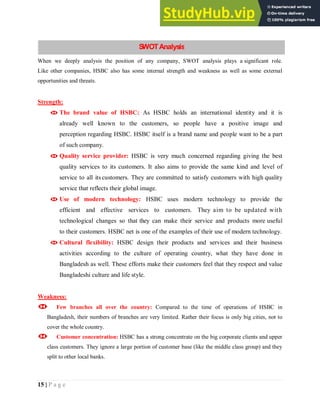 Analysis Of Strategic Approaches Of HSBC | PDF