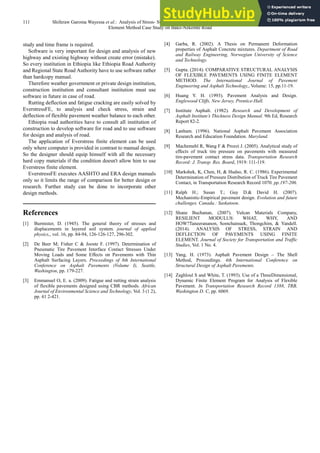 Analysis Of Stress-Strain And Deflection Of Flexible Pavements Using Finite Element Method Case ...