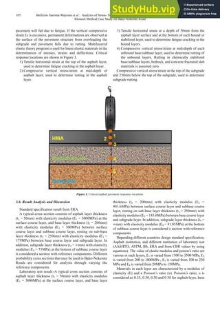 Analysis Of Stress-Strain And Deflection Of Flexible Pavements Using Finite Element Method Case ...