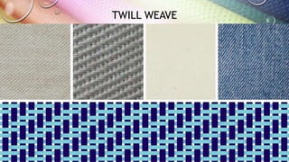 Analysis of structure of different kinds of woven fabric | PPTX