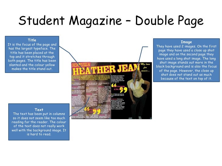 Analysis of student magazines