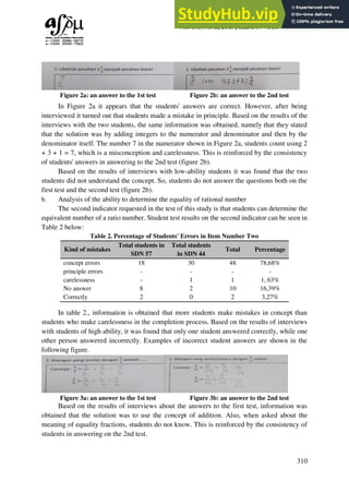 Analysis Of Students Errors On The Fraction Calculation Operations ...