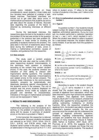 Analysis Of Students Mathematical Connection Errors In Trigonometric Identity Problem Solving | PDF