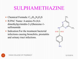 Analysis of sulfonamides | PPTX