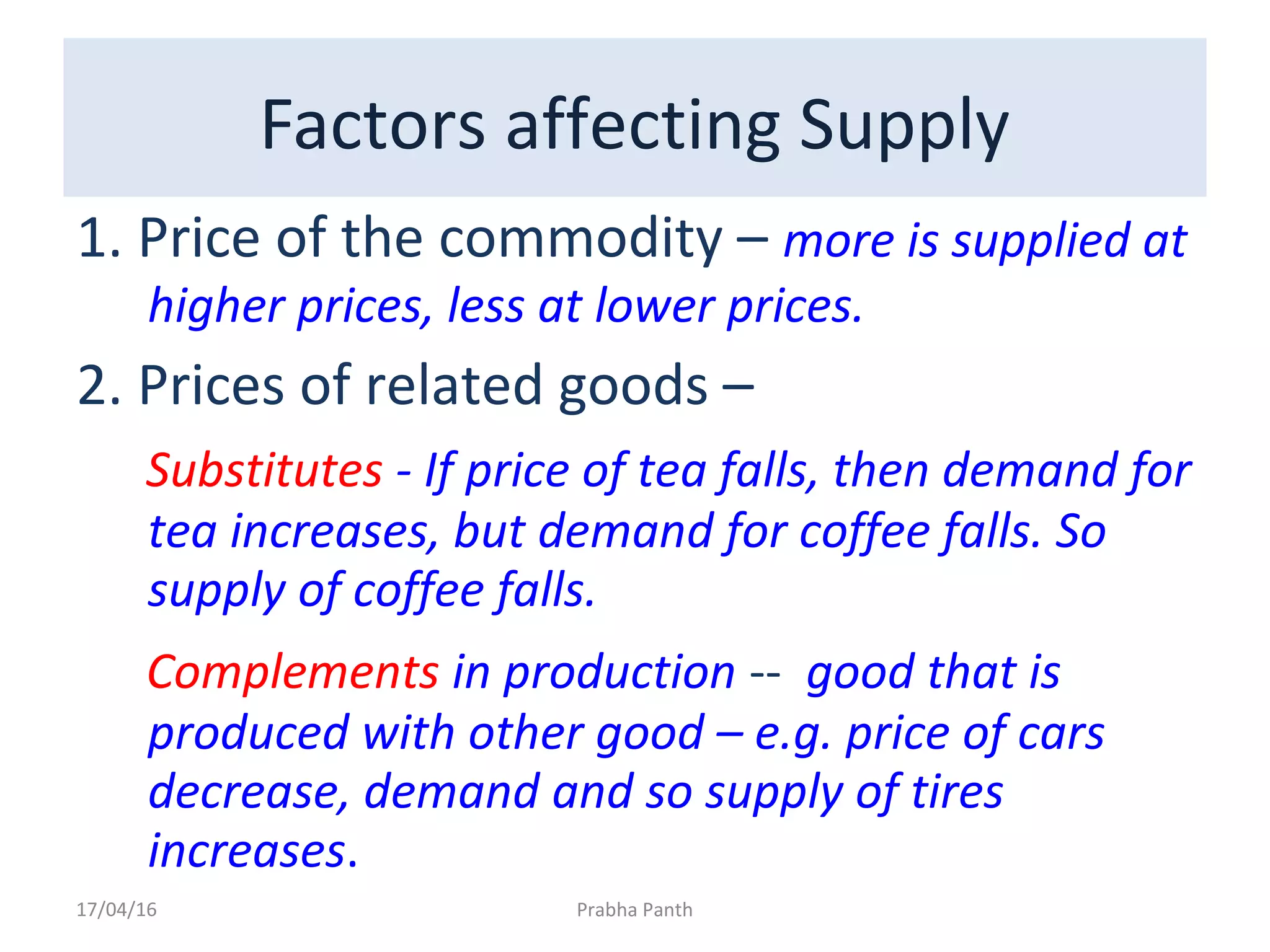 Analysis of supply | PPT