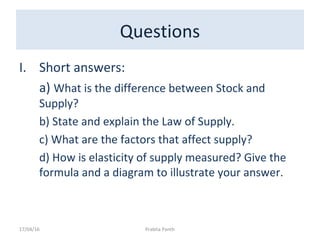 Analysis of supply | PPT