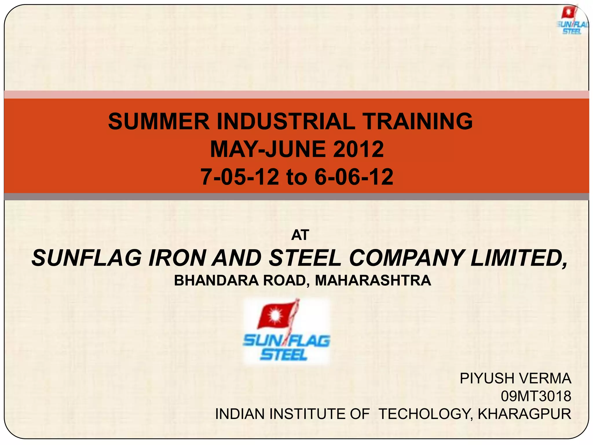 Summer Internship Presentation | PPTX
