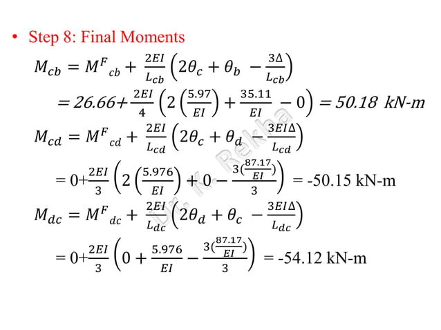 Analysis of sway type portal frame using direct stiffness method | PDF