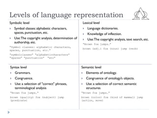 Analysis of texts to logical contradictions | PPT
