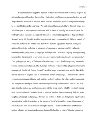 analysis of the beowulf.docx