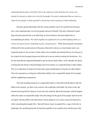 analysis of the beowulf.docx