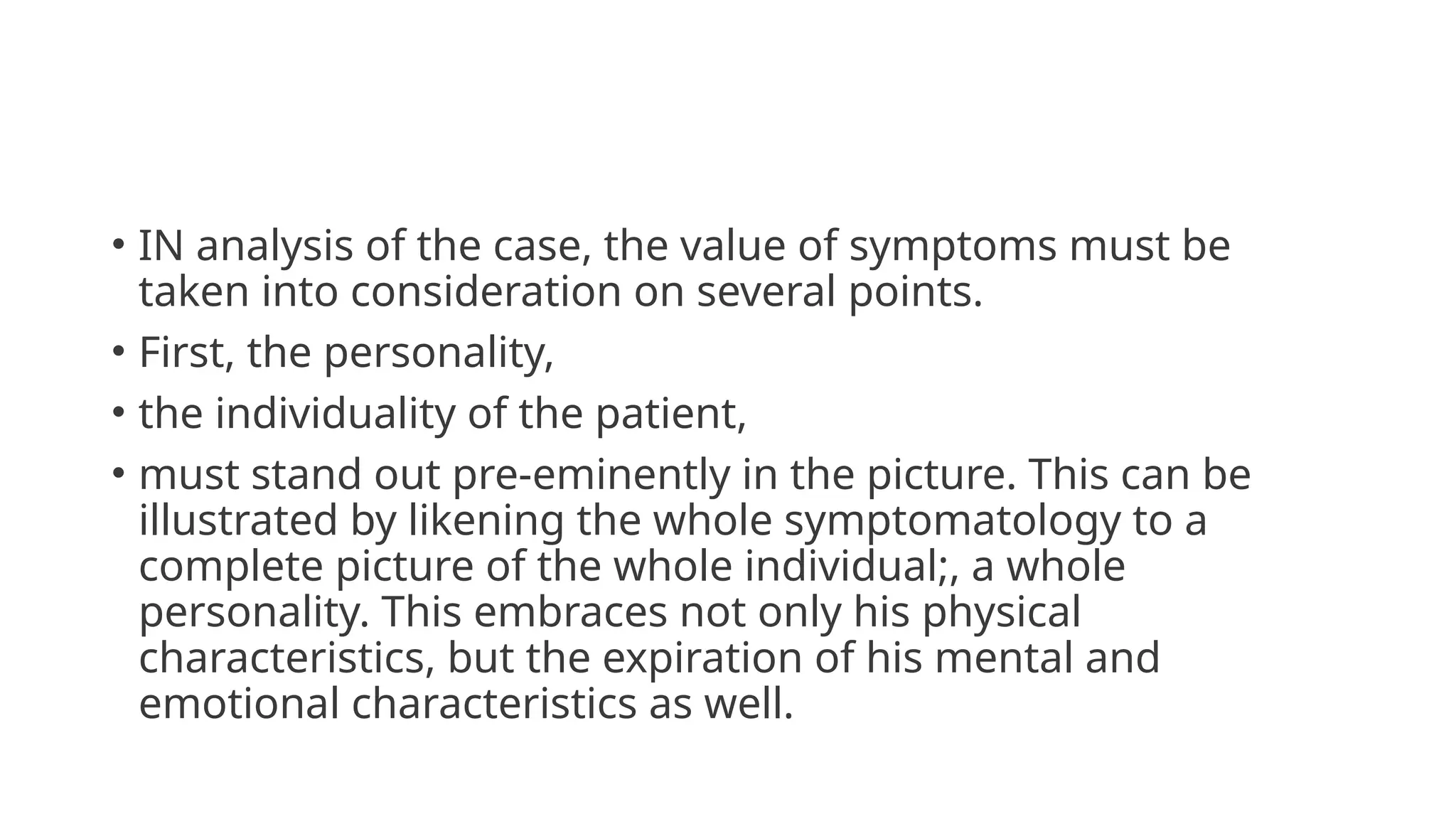 ANALYSIS OF THE CASE,Organon of medicine | PPTX
