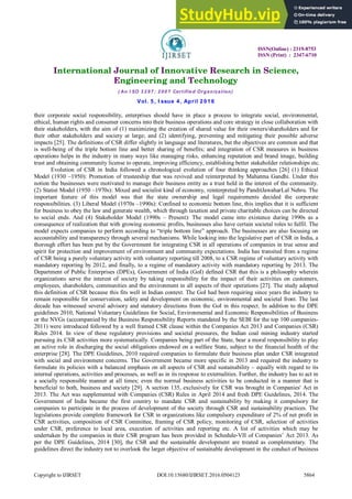 Analysis Of The Contribution Of Corporate Social Responsibility (CSR ...