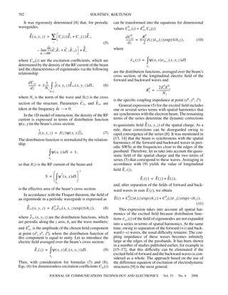 Analysis of the equations of discrete electron–wave interaction and electron beam bunching in ...