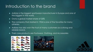 Analysis of the global brand Adidas | PPTX