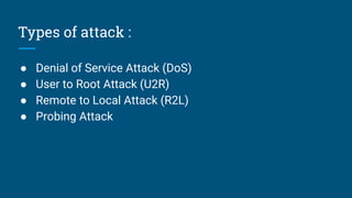 Analysis of the “KDD Cup-1999” Datasets | PDF