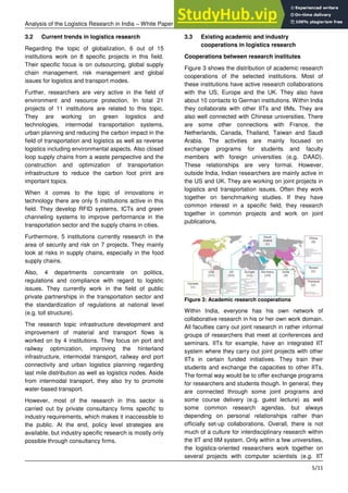 Analysis Of The Logistics Research In India White Paper | PDF ...