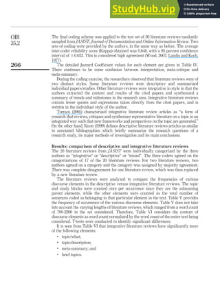 Analysis Of The MacroLevel Discourse Structure Of Literature Reviews | PDF | Publishing Industry ...