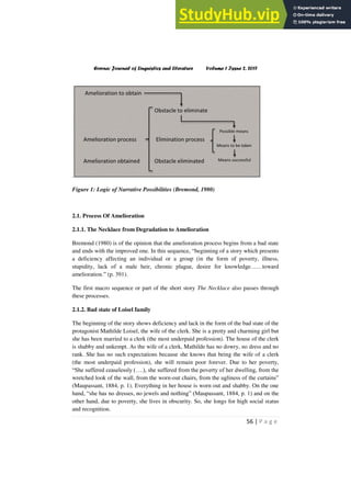Analysis Of The Narrative Structure Of The Short Story, The Necklace ...