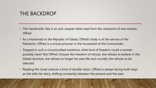 Analysis of The Novel-Session 1-The Handmaids Tale.pptx