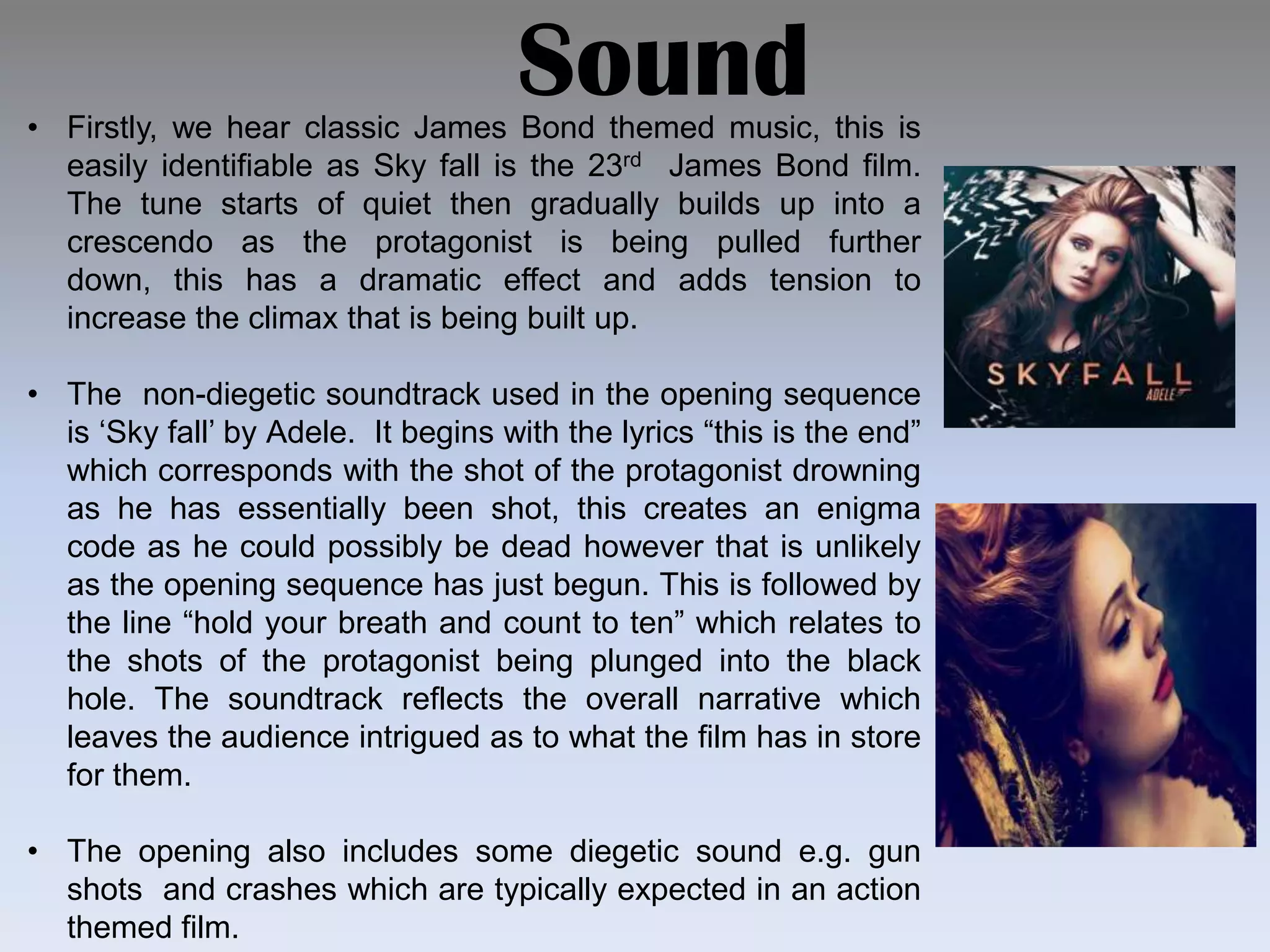 Analysis of the opening sequence of skyfall | PPTX