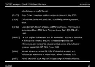 Analysis bit torrent protocol | PPT