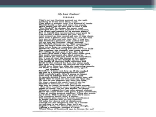 Analysis of the poem, my last duchess in the psycho analytical ...