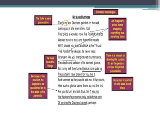 Analysis of the poem, my last duchess in the psycho analytical ...