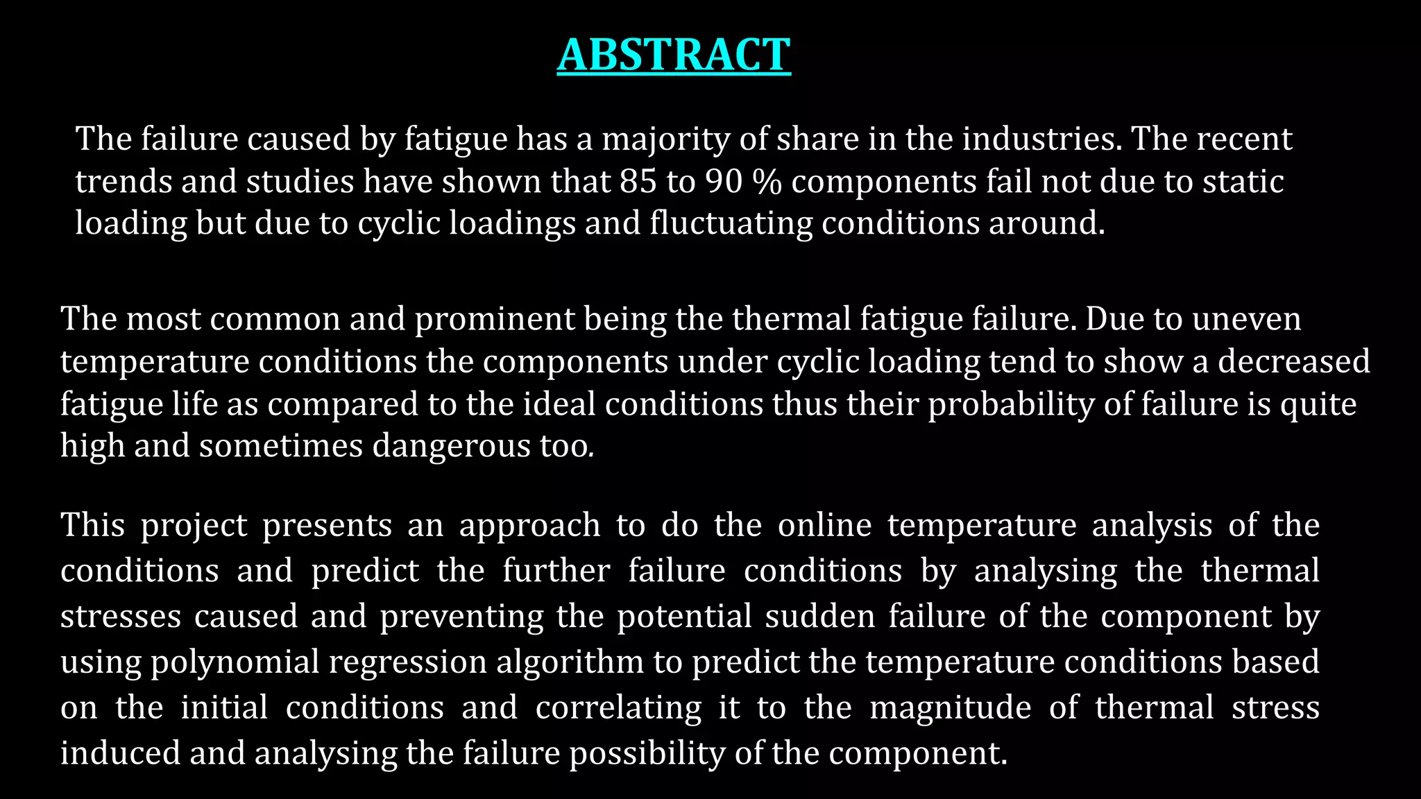 Analysis of thermal fatigue failure using IoT | PPT
