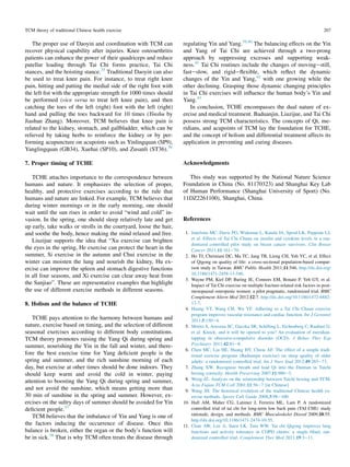 Analysis of the tcm theory of traditional chinese health exercise | PDF