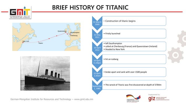 Analysis of titanic failure - Титаник сүйрэл дээрх анализ хийх | PPTX