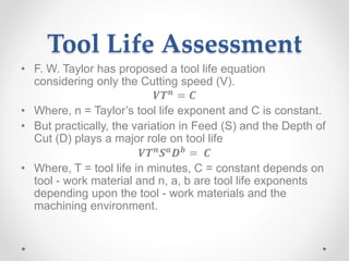 Analysis of tool life during turning operation | PPT